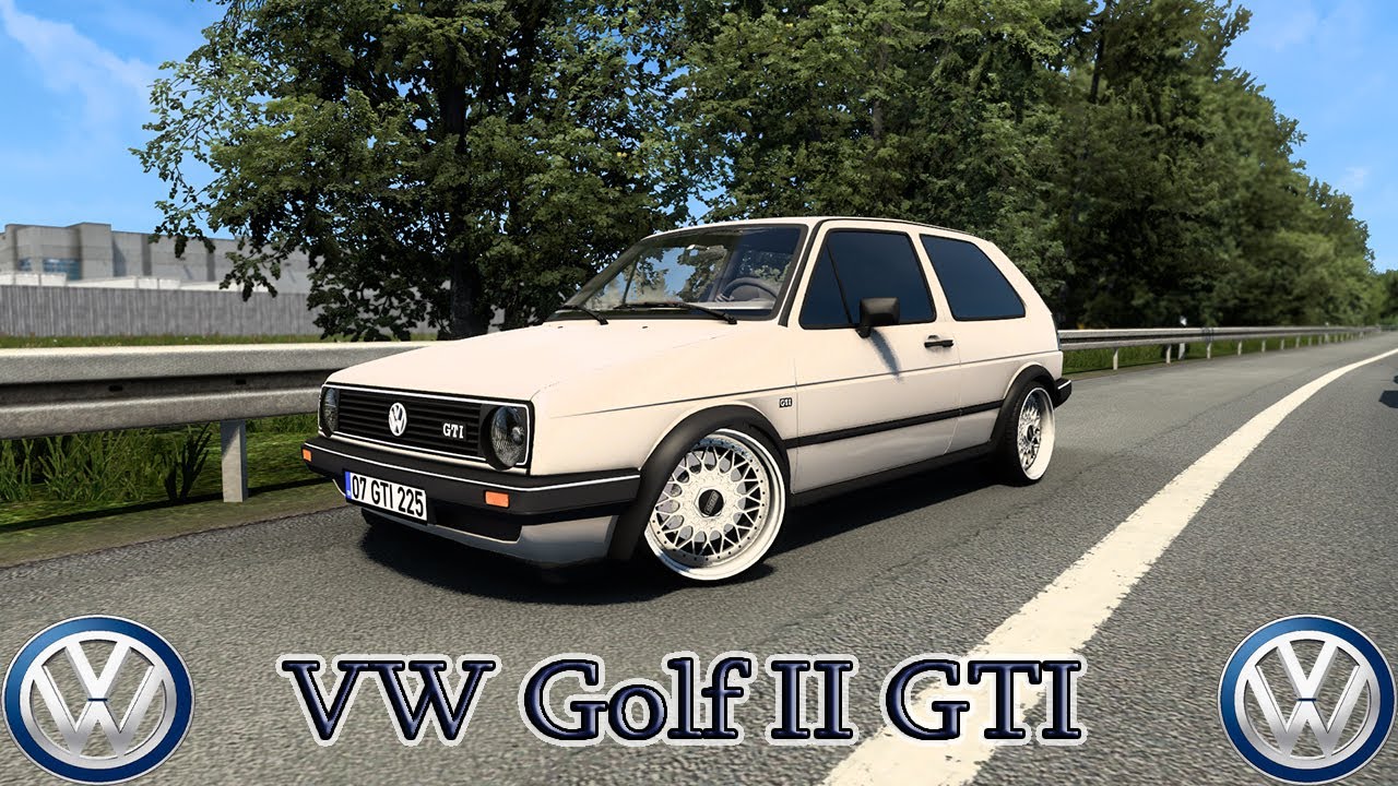VW GOLF II GTI-- ETS 2 1.43 (EURO TRUCK SIMULATOR 2) - YouTube