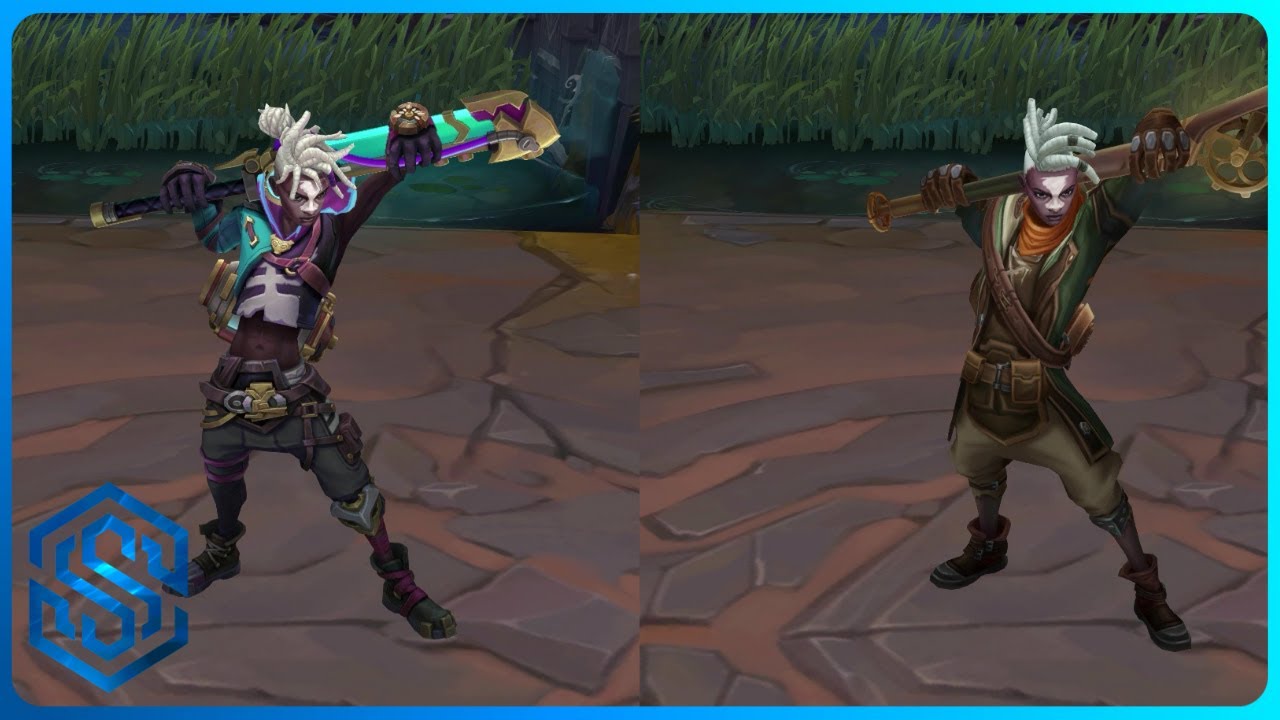 Arcane Last Stand Ekko vs Arcane Ekko Skin Model Comparison - YouTube