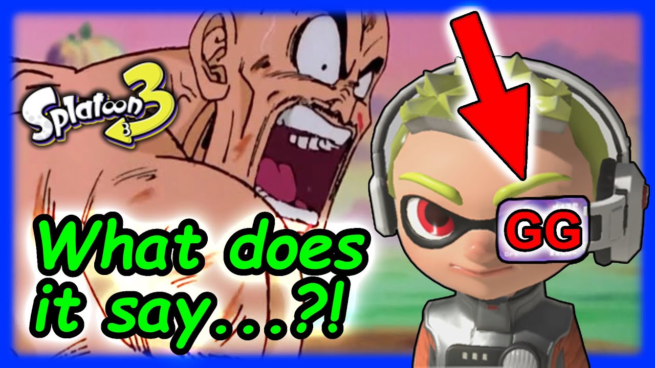 OVER 9000 People missed this Detail! Scouter Easter Egg in Splatoon 3 - YouTube