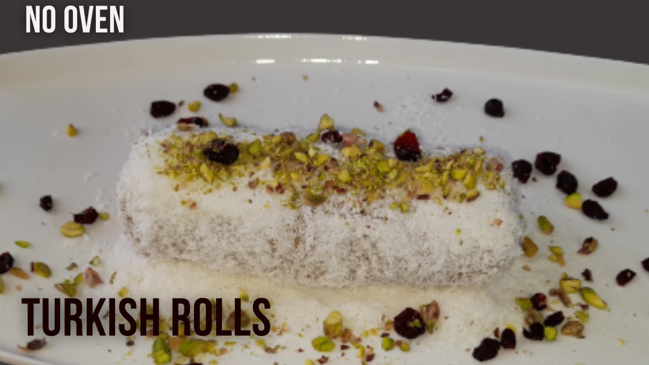 Turkish Rolls Sultan / Lokumu / Lokum Rolls - YouTube