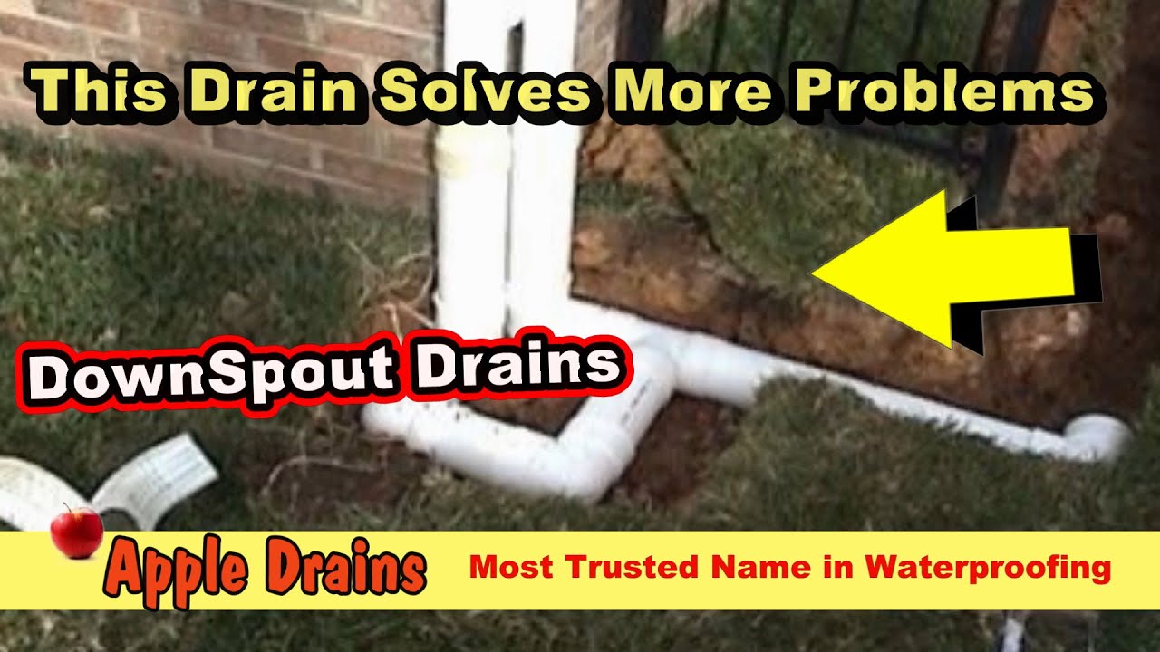 Most Important Drain to Solve Water Problems, How to Install Downspout ...