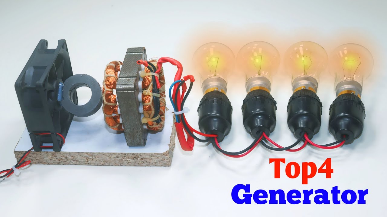 220V Top4 Totaly Homemade Free Energy Generator Self Running ...
