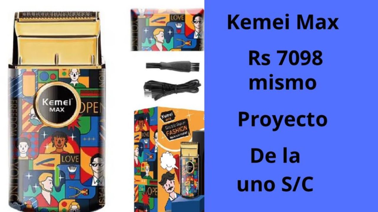 Kemei Max RS-7098 mismo proyecto de la shavers uno S/C - YouTube