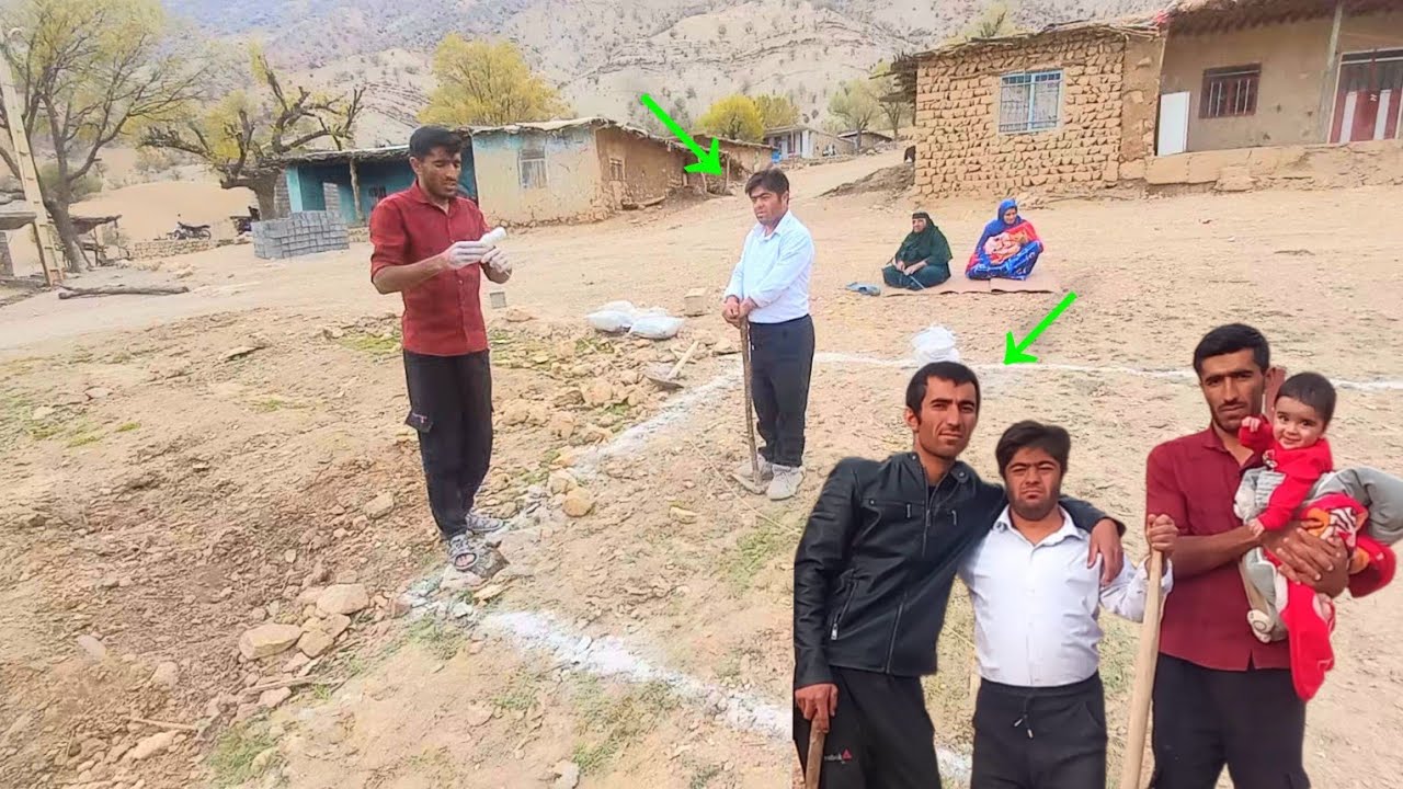 Drawing a plan for the construction of a nomadic house by Abbas - YouTube