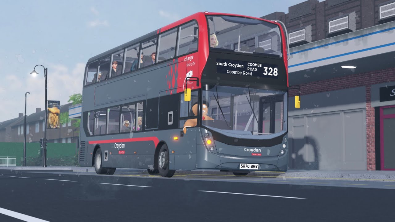 A drive in a Enviro 400 MMC 328 - Croydon Hospital ~ Coombe rd ...