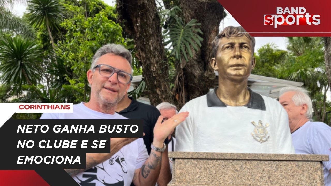NETO GANHA BUSTO NO CORINTHIANS E SE EMOCIONA | VEJA O VÍDEO! - YouTube
