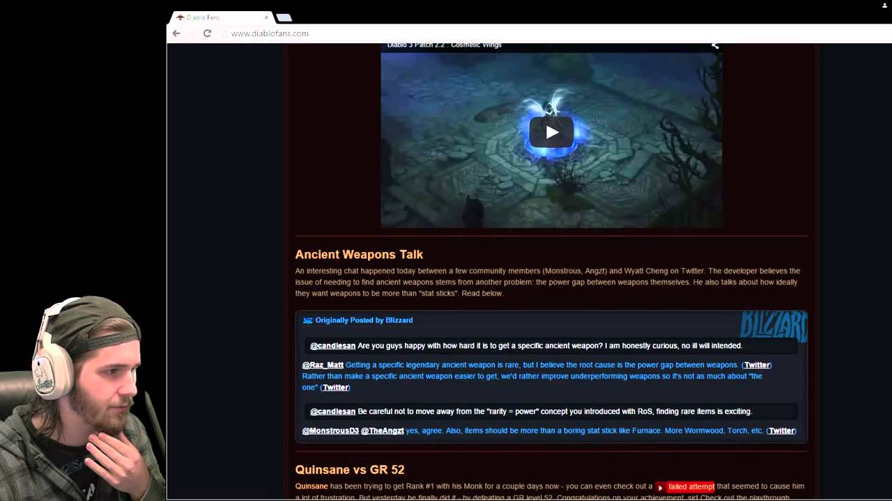 Diablo III The Devs Adress Ancient Weapon Problems Plus New Wings, and ...