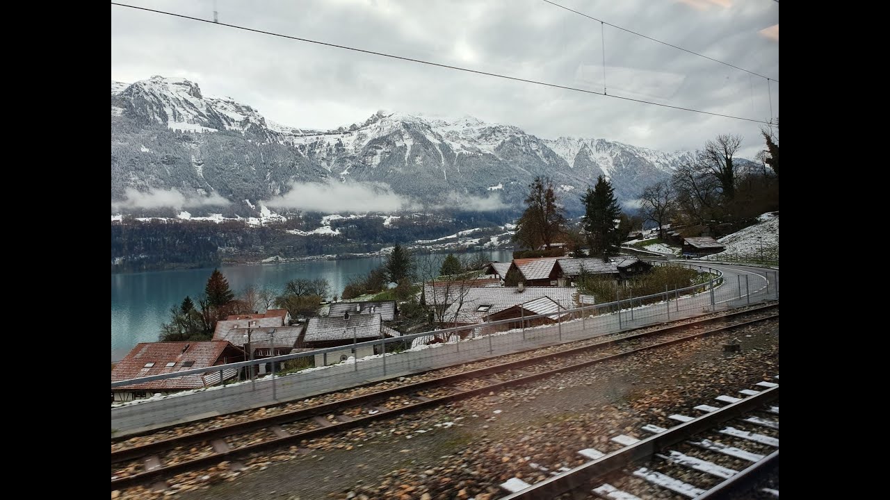 Scenic Train Ride to Interlaken Switzerland - November 2019 - YouTube