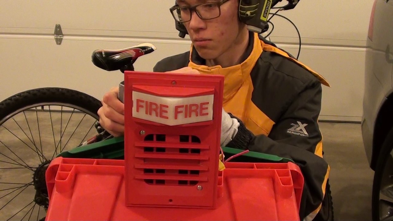 test of my Simplex 2903 light plate 2901-9833 horn - YouTube