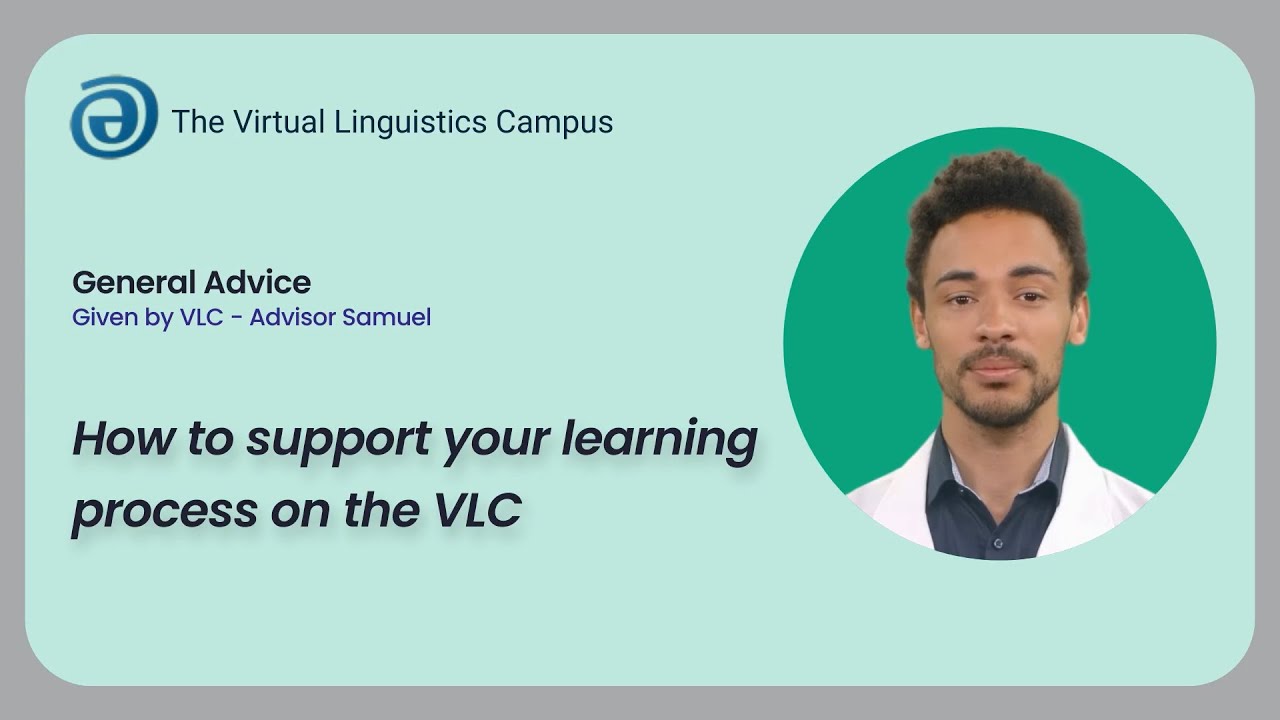 Supporting your learning process on the VLC - YouTube