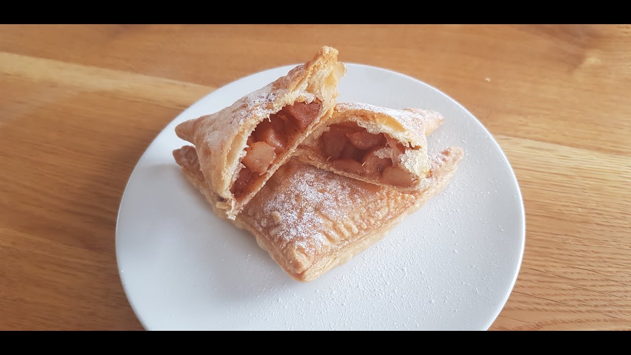 Apple Turnovers using rough puff pastry Demonstration - YouTube