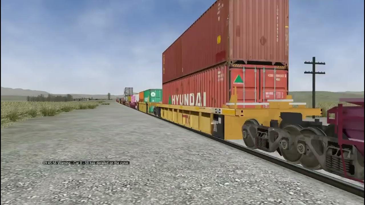 ORTS: High Speed UP C45AH #2523 EB KOAMN-27 At Wellington, UT - YouTube