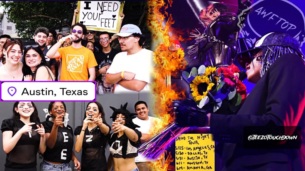 TEEZO TOUCHDOWN SPEND THE NIGHT TOUR VLOG AUSTIN TEXAS - YouTube