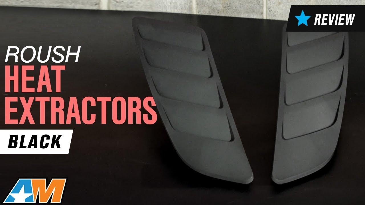 2015-2017 Mustang (GT) Roush Heat Extractors - Molded Black Review ...