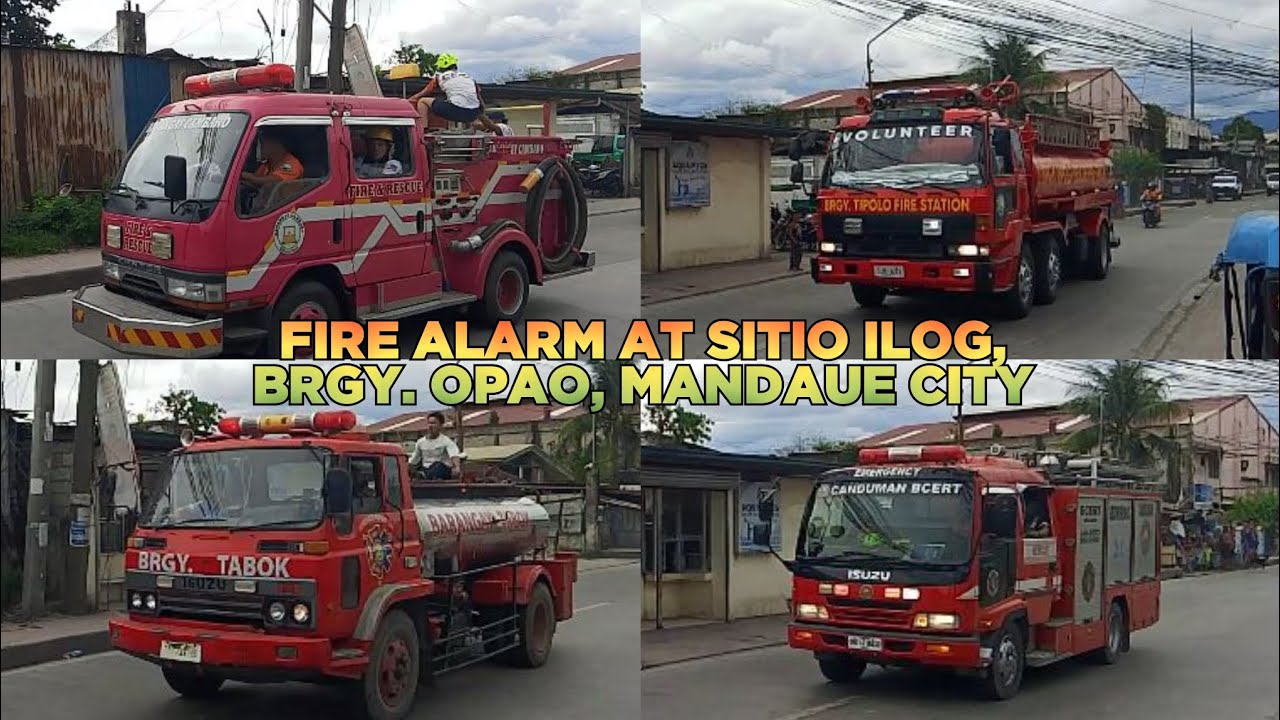 Emergency Vehicles responding to a Fire Alarm at Sitio Ilog, Brgy. Opao ...