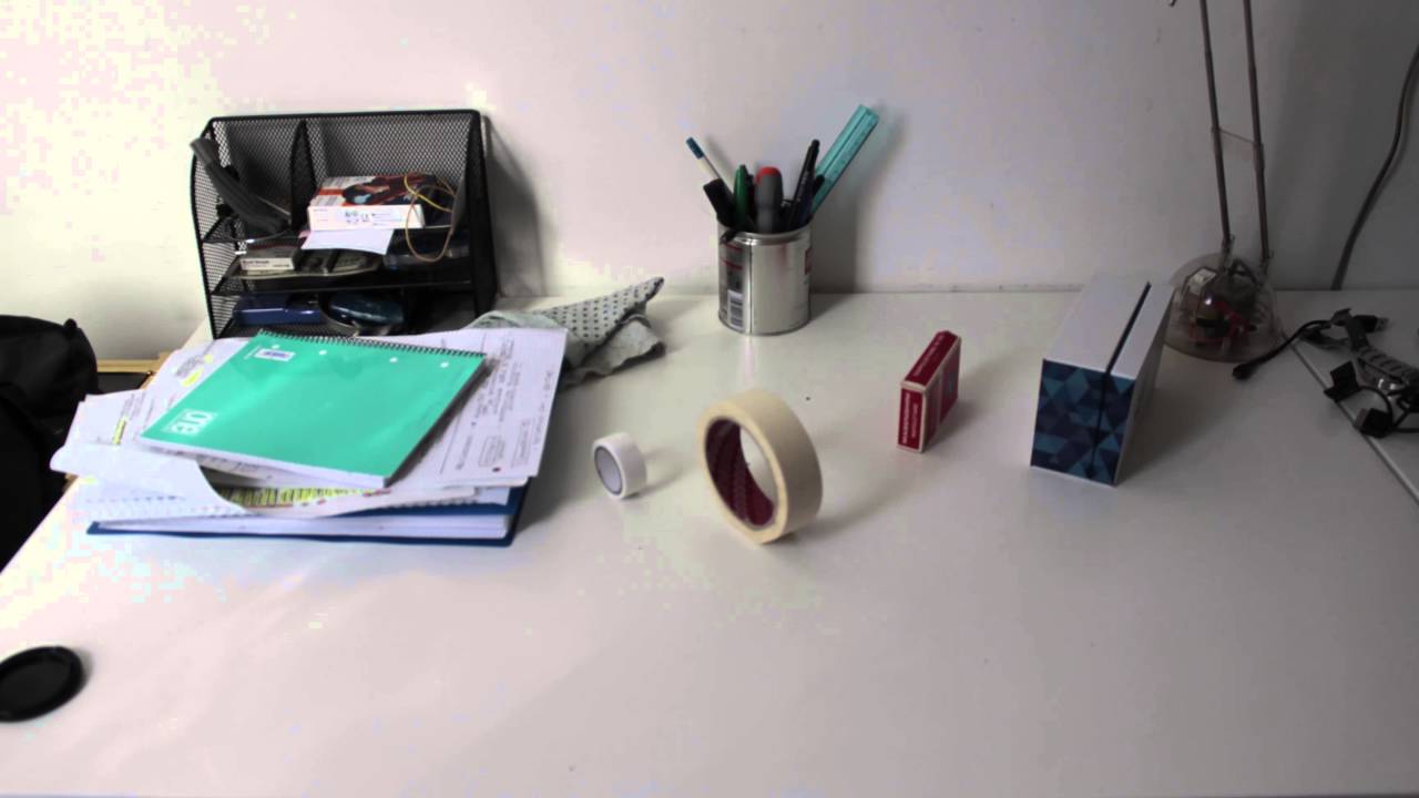 Tidy Desk - stop motion First try - YouTube