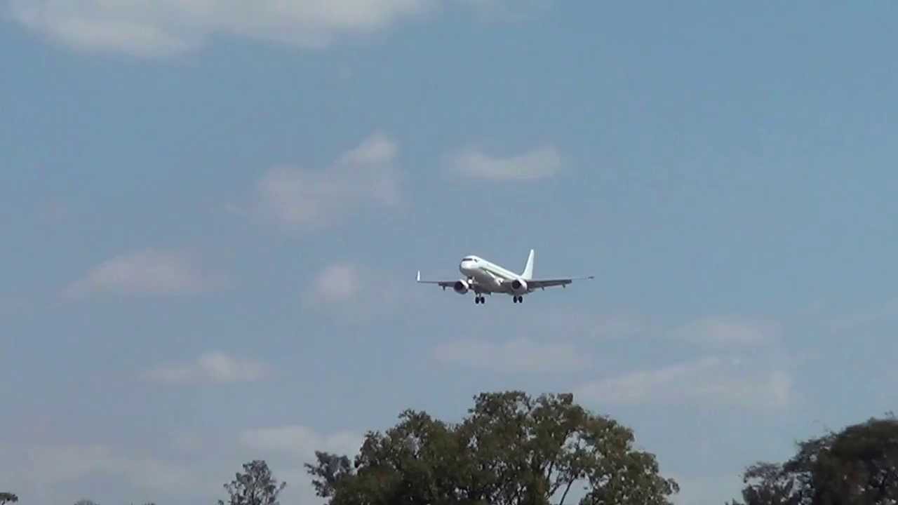 Aerovale Embraer 190 pousando no Aeroporto da Pampulha - YouTube