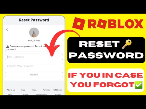How to reset your Roblox password | forget Roblox password reset ...