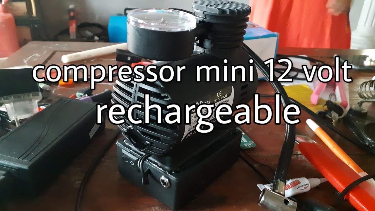 modifikasi pompa angin 12 volt menjadi rechargeable - YouTube