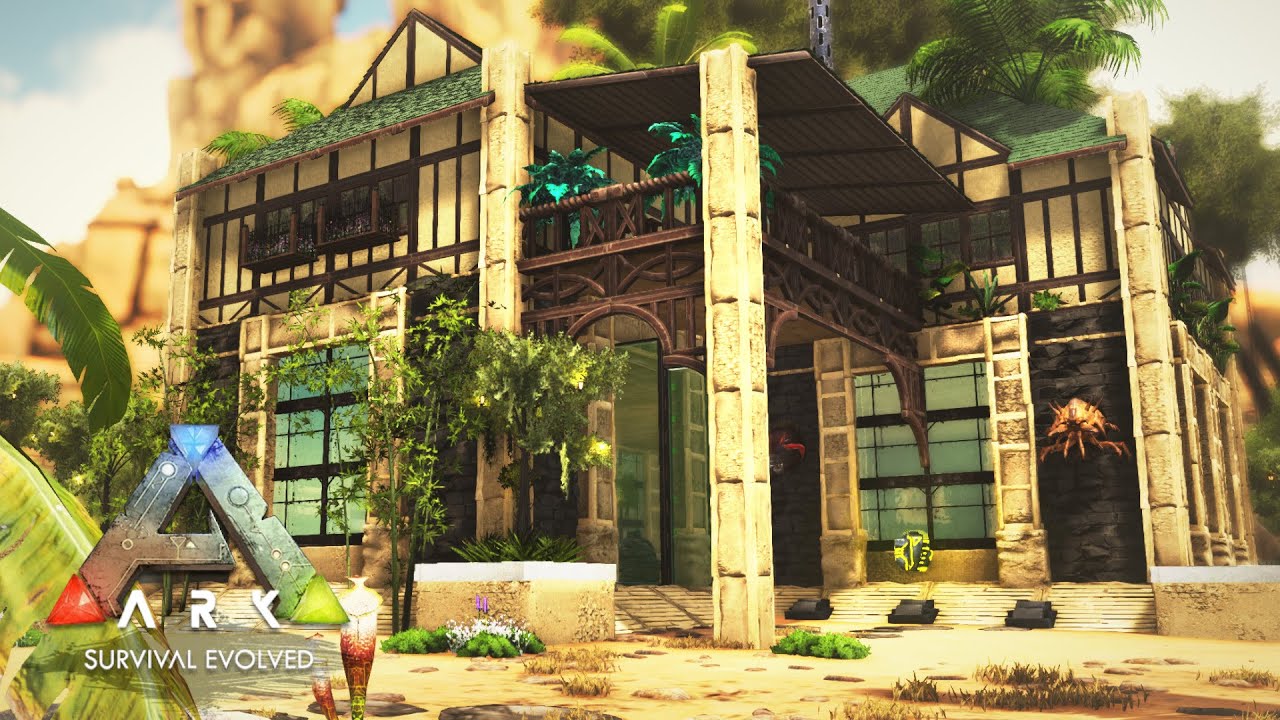 #112 Community DESERT Base Tour | ARK: Survival Evolved - YouTube