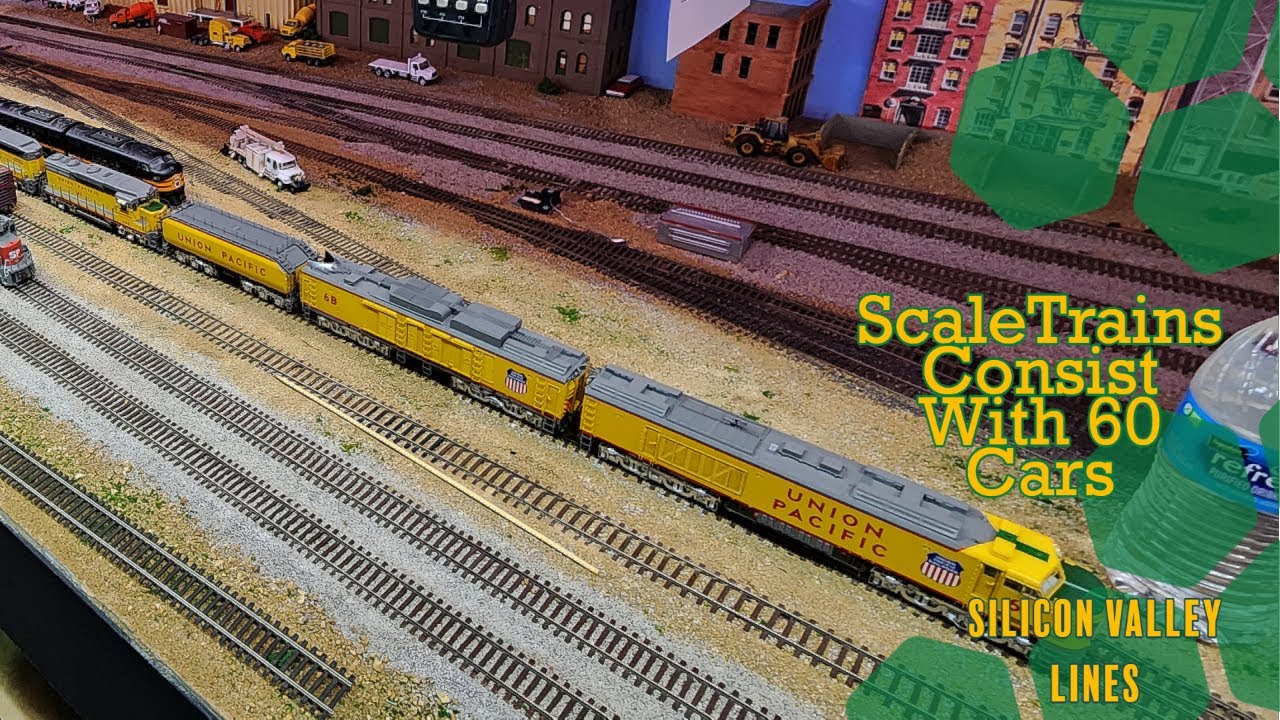 60 Car Transitional Freight Train #scaletrains - YouTube