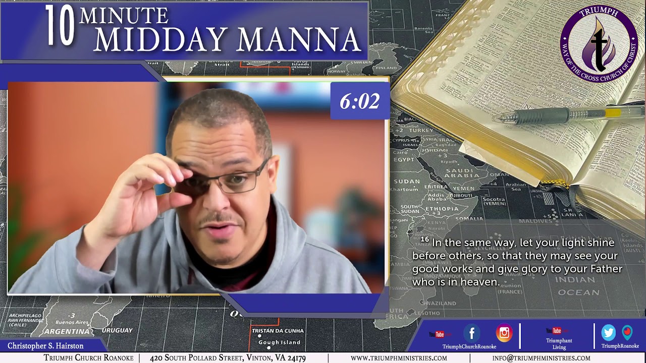2021 01 14 Midday Manna Be A Light - YouTube