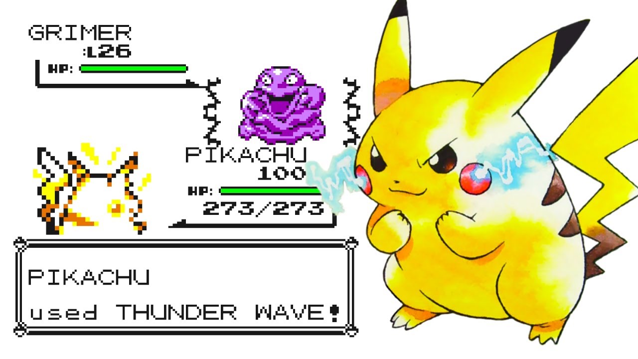 Pokémon Yellow - All Status Move Animations - YouTube