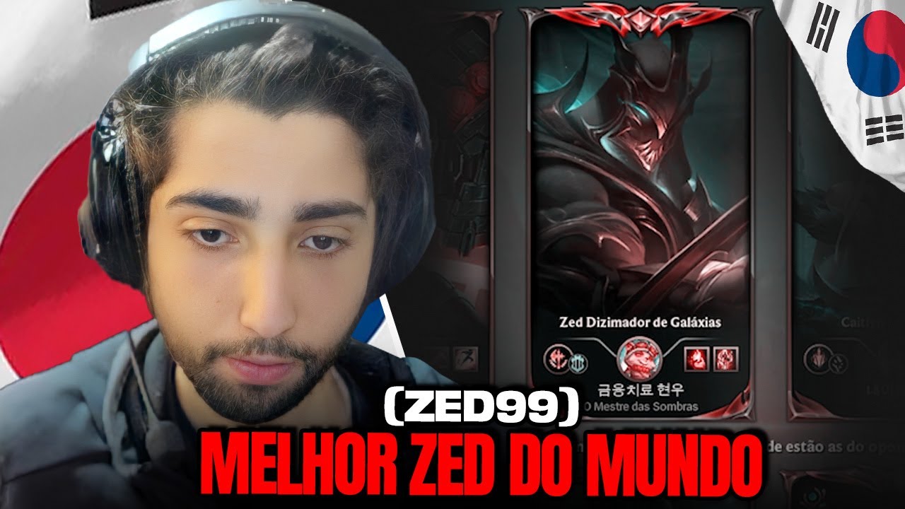 JEAN MAGO JOGOU CONTRA O MELHOR ZED DO MUNDO (ZED99) NA SOLOQ COREANA ...