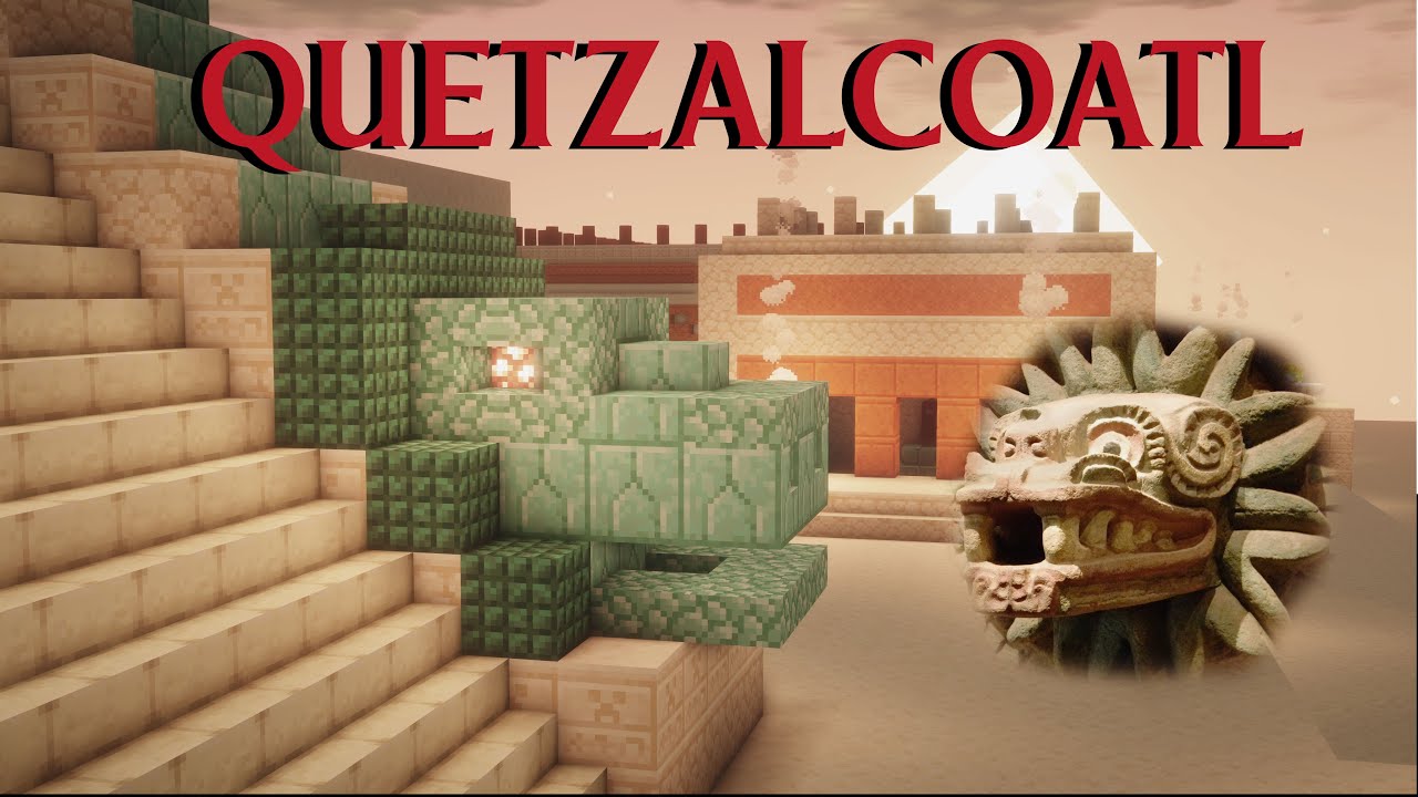 CONSTRUYENDO LA GRAN TENOCHTITLAN EN MINECRAFT | Cabeza de Quetzalcóatl ...