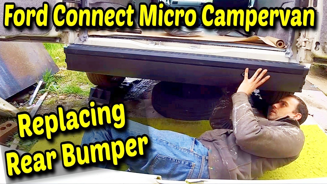 Replacing A Ford Connect Rear Bumper - YouTube