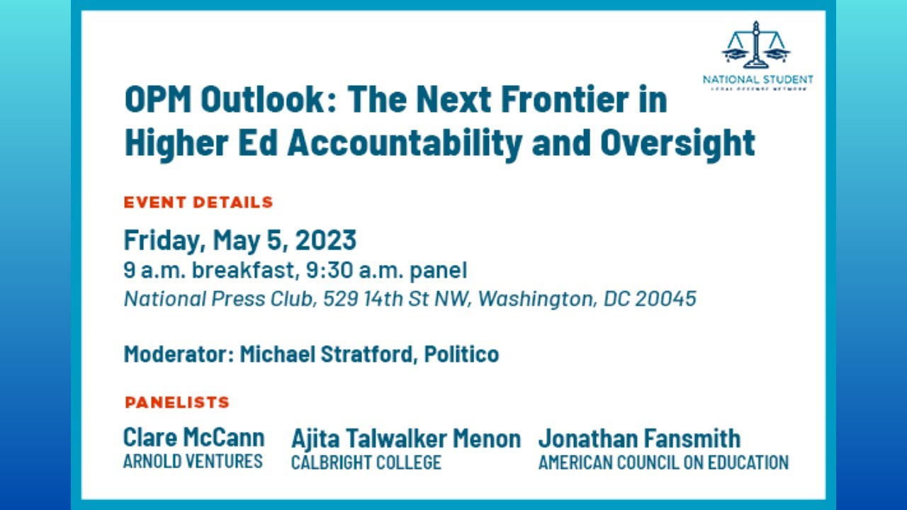 OPM Outlook: The Next Frontier in Higher Ed Accountability and ...