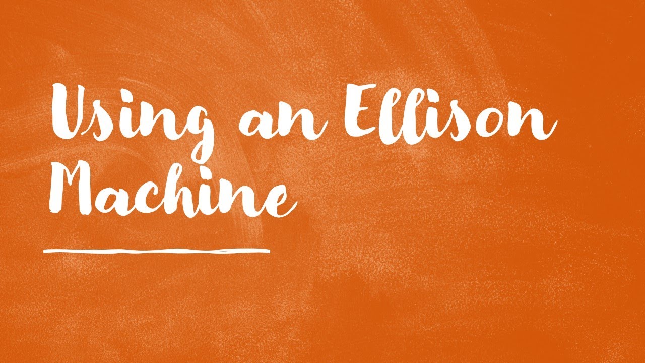 Residence Life University: Using an Ellison Machine - YouTube