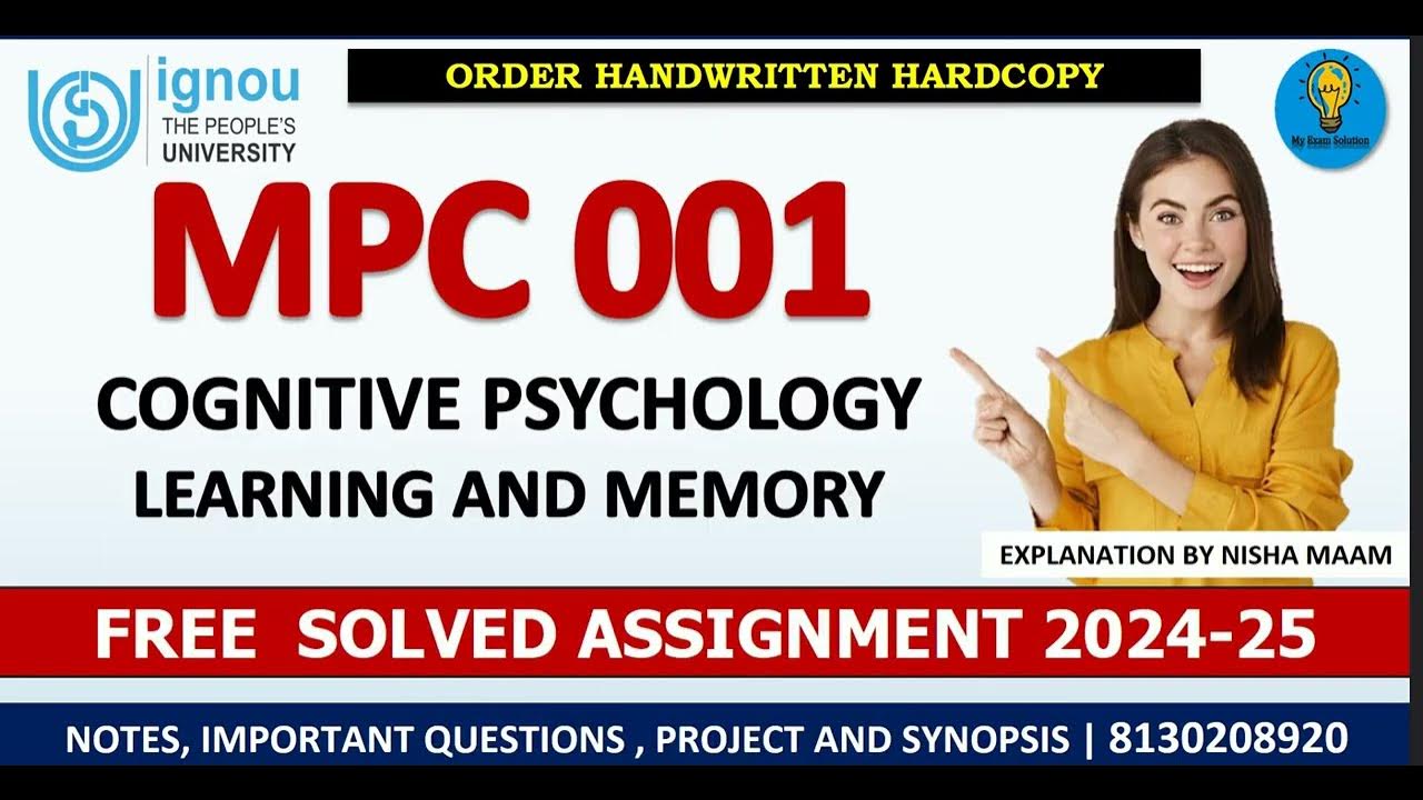 📚 IGNOU MPC 001 Solved Assignment 2024-25 (English) Handwritten Hardcopy | Ready to Submit ...