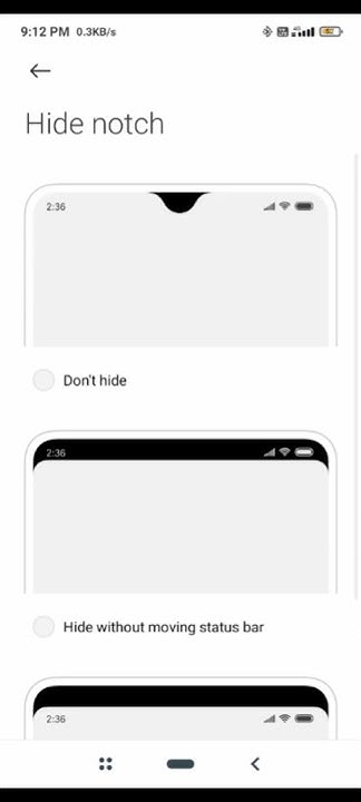 how to move status bar in miui // redmi mobile hide notch setting #shorts #youtubeshorts - YouTube