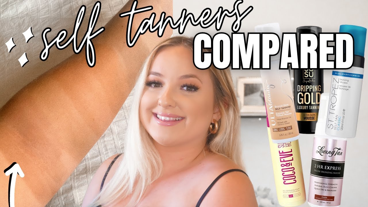 5 SELF TANNERS COMPARED | Side by Side Arm Swatches & Wear Test ...