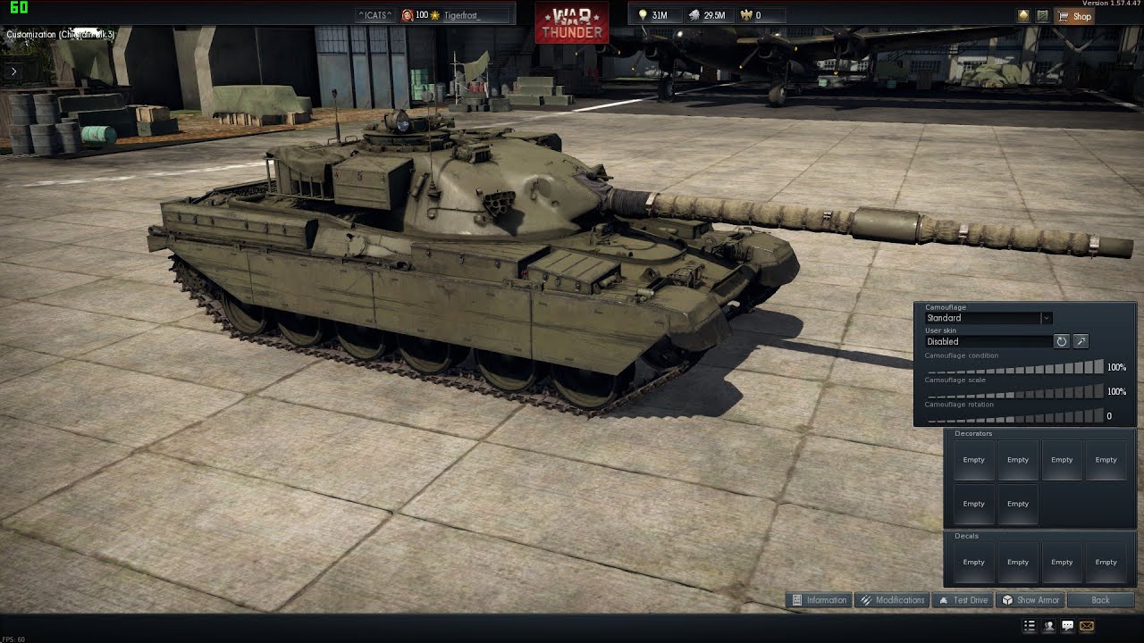 War Thunder - Finished Research On The Chieftain Mk.3! (British Tier V ...