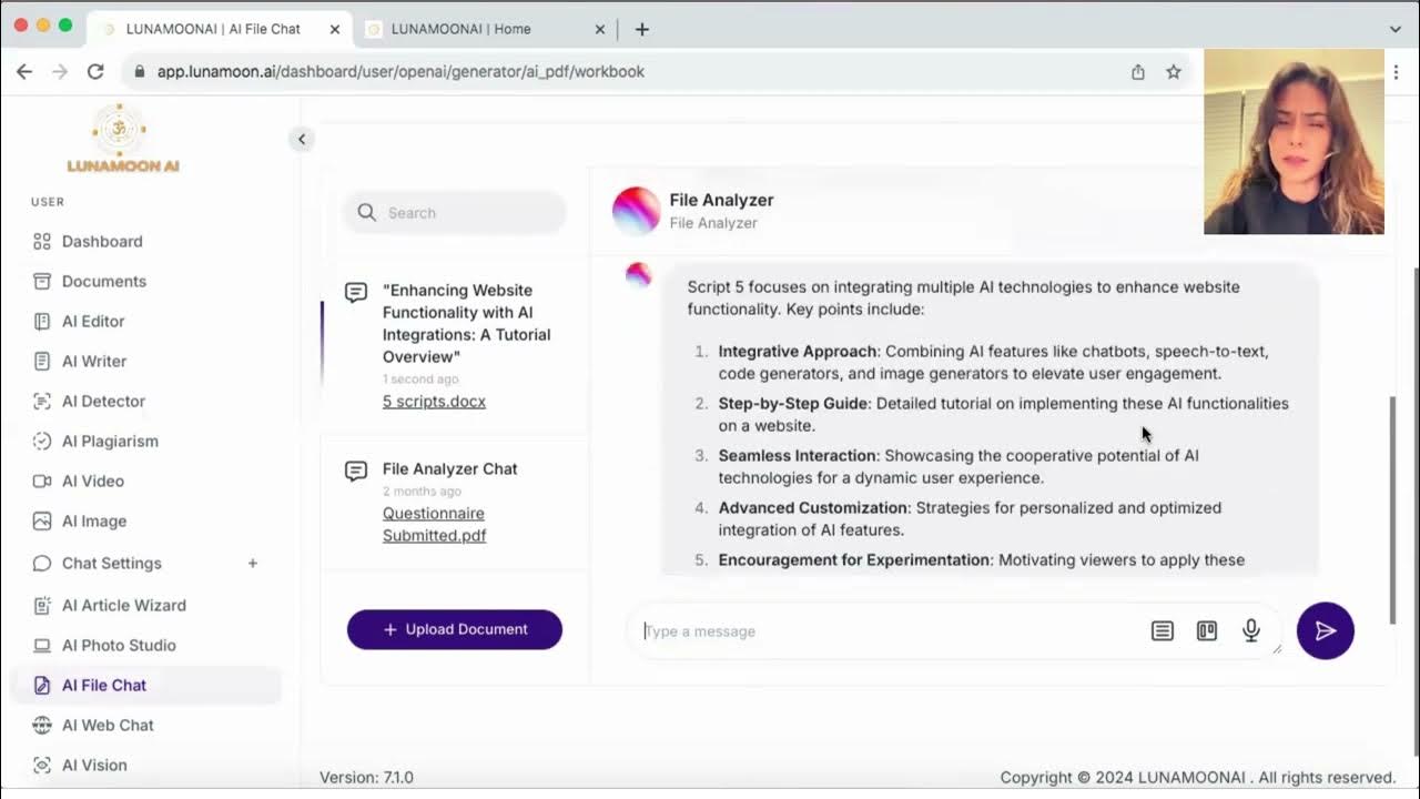 Effortlessly Manage Documents with LunaMoon AI's File Chat Feature! - YouTube