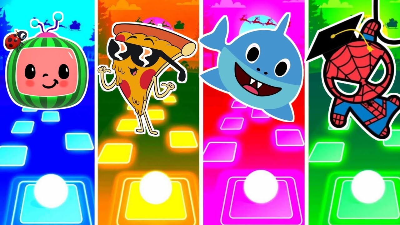 Coco melon 🆚 Pizza slice 🆚 Baby shark 🆚 Spider man ♦ who is best? - YouTube