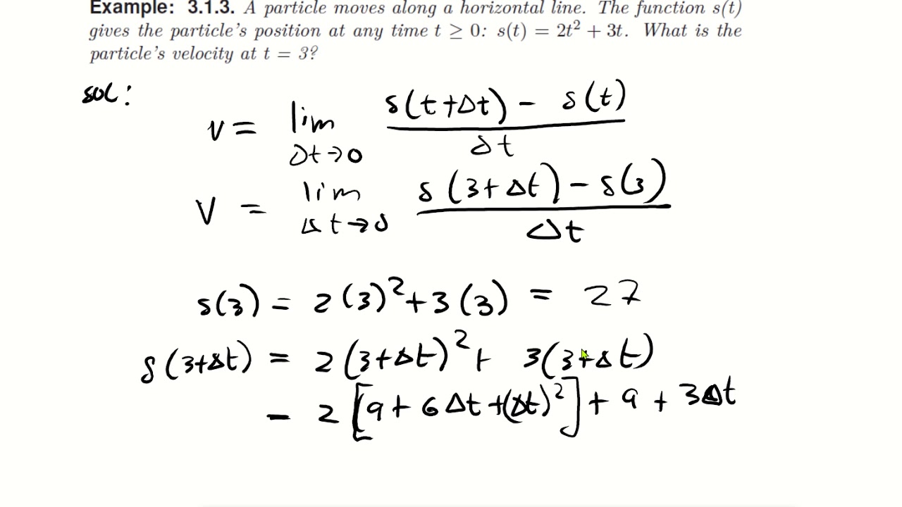 Chapter III The Derivatives The Rate Of Change YouTube