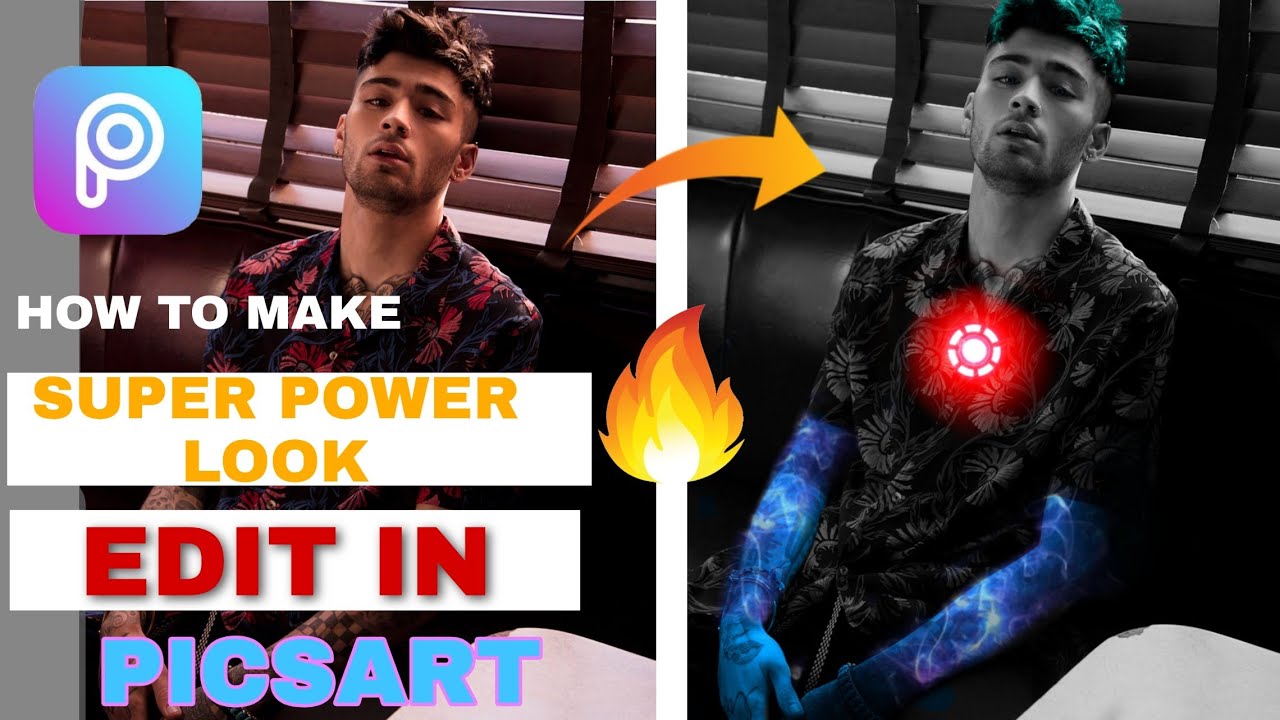 #zayn #picsartedit How To Make Super Power Edit in Picsart|| Best ...