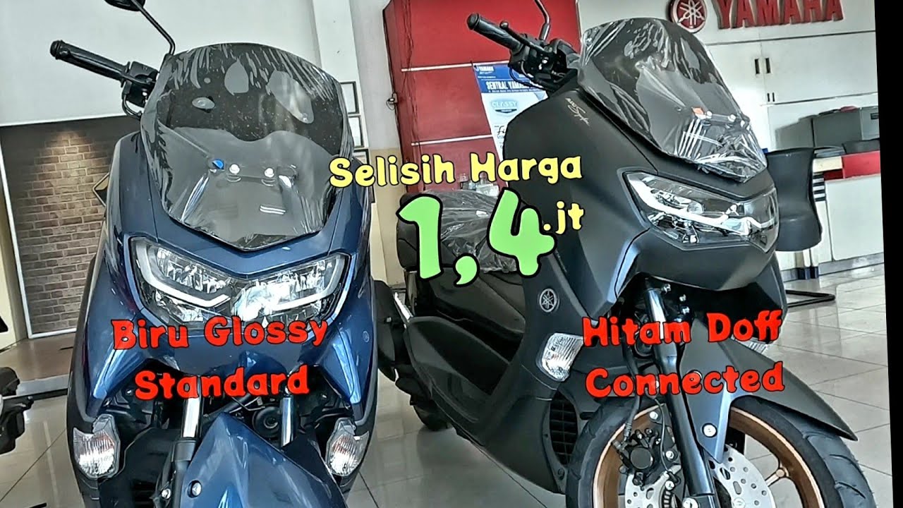 Perbandingan NMAX 2023 Hitam Doff & Biru Glossy | Agak Bingung, Sama ...