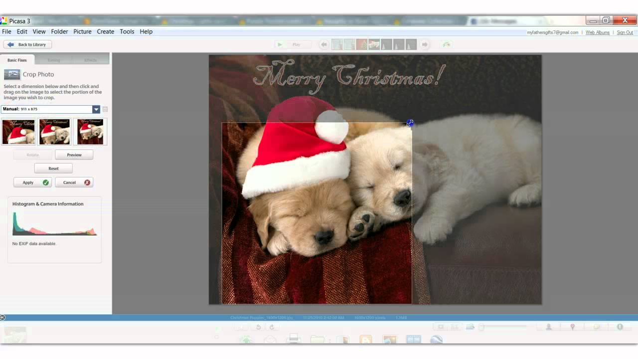 Picasa Tips on Editing a Picture - YouTube