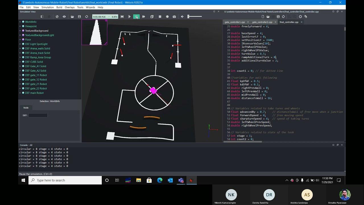 Webots Autonomous Mobile Robot - Final Debugging Stage - Uncensored ...
