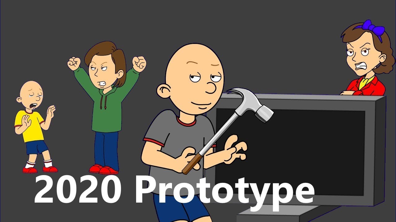 Classic Caillou Smashes The TV (2020 Prototype Video) - YouTube