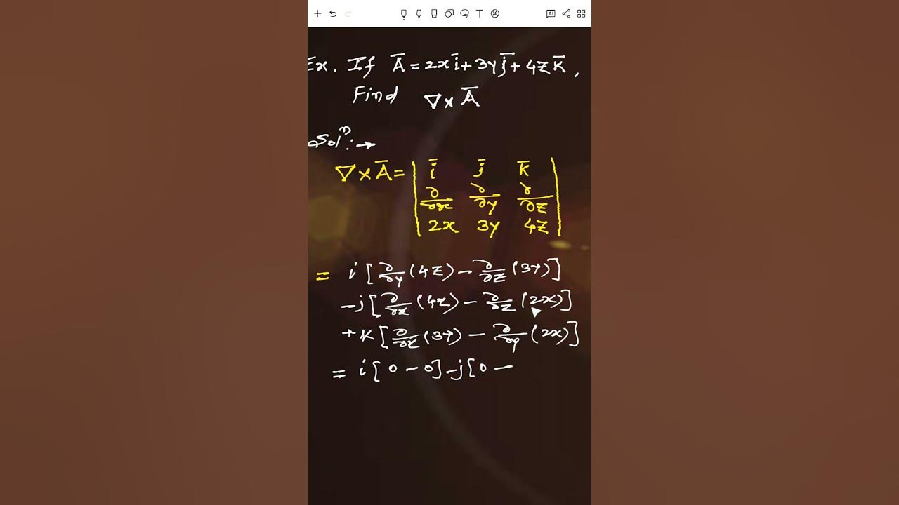 Find Curl of vector function A _ shorts - YouTube