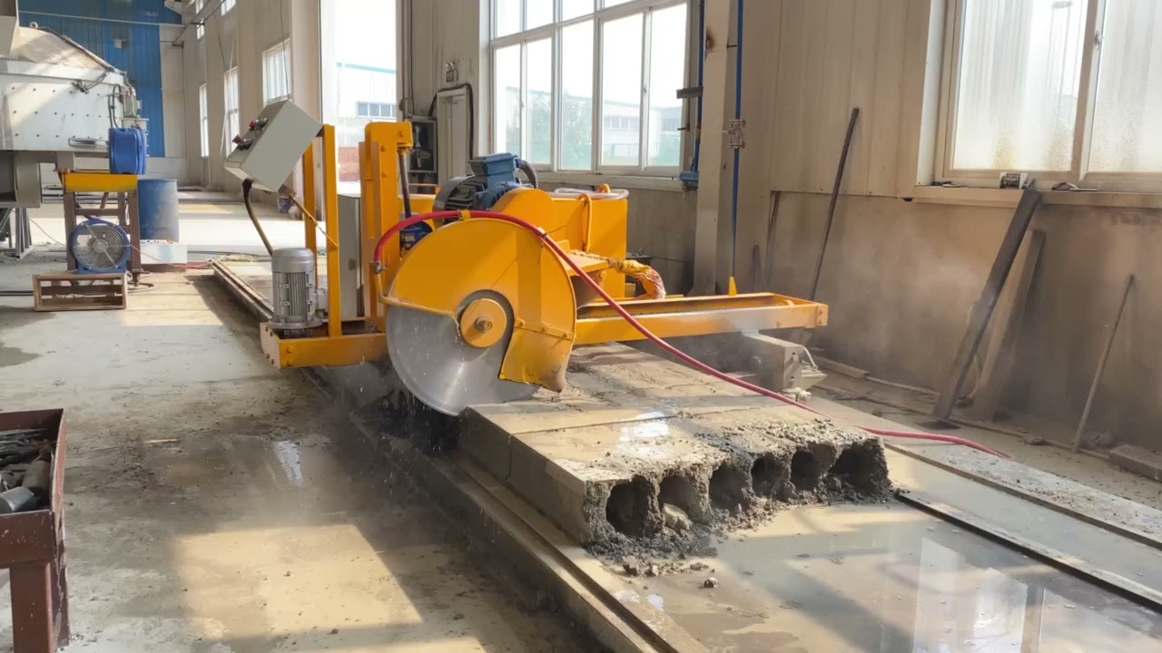 concrete cutting machine for Hollow core slab. Automatic concrete ...