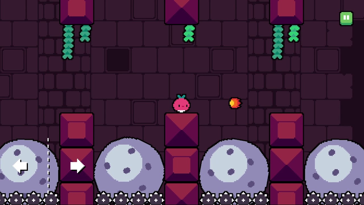 Dadish 2. World 4 - Fantomo Temple. Level 38. Walkthrough with Star ...