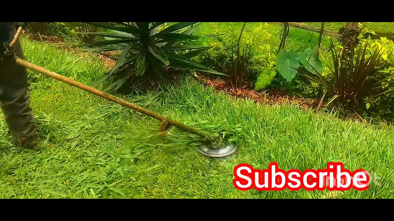 How to mow with blade cutter. - YouTube