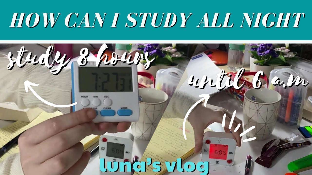 My Study All Night Routine | Study Tips - YouTube