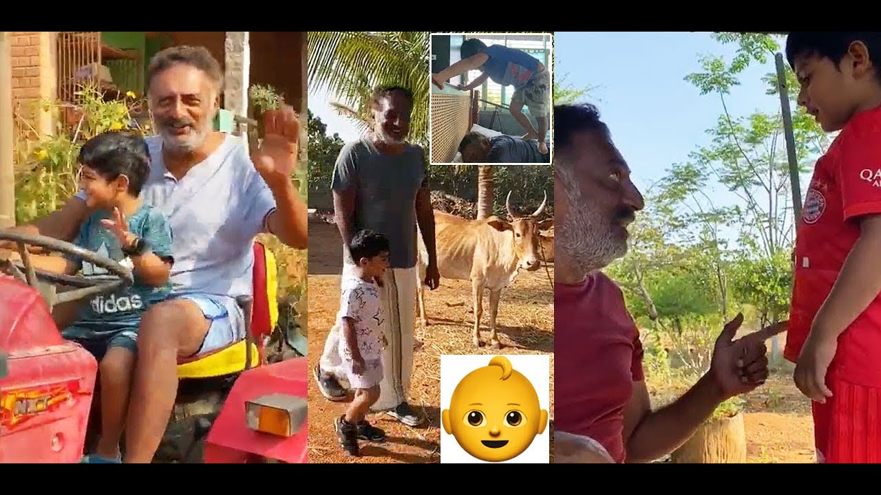 Prakash Raj Enjoy Quarantine Days In Their Farm House With Wife & Son ...